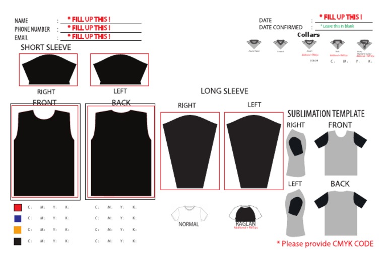 Colar Template | PDF