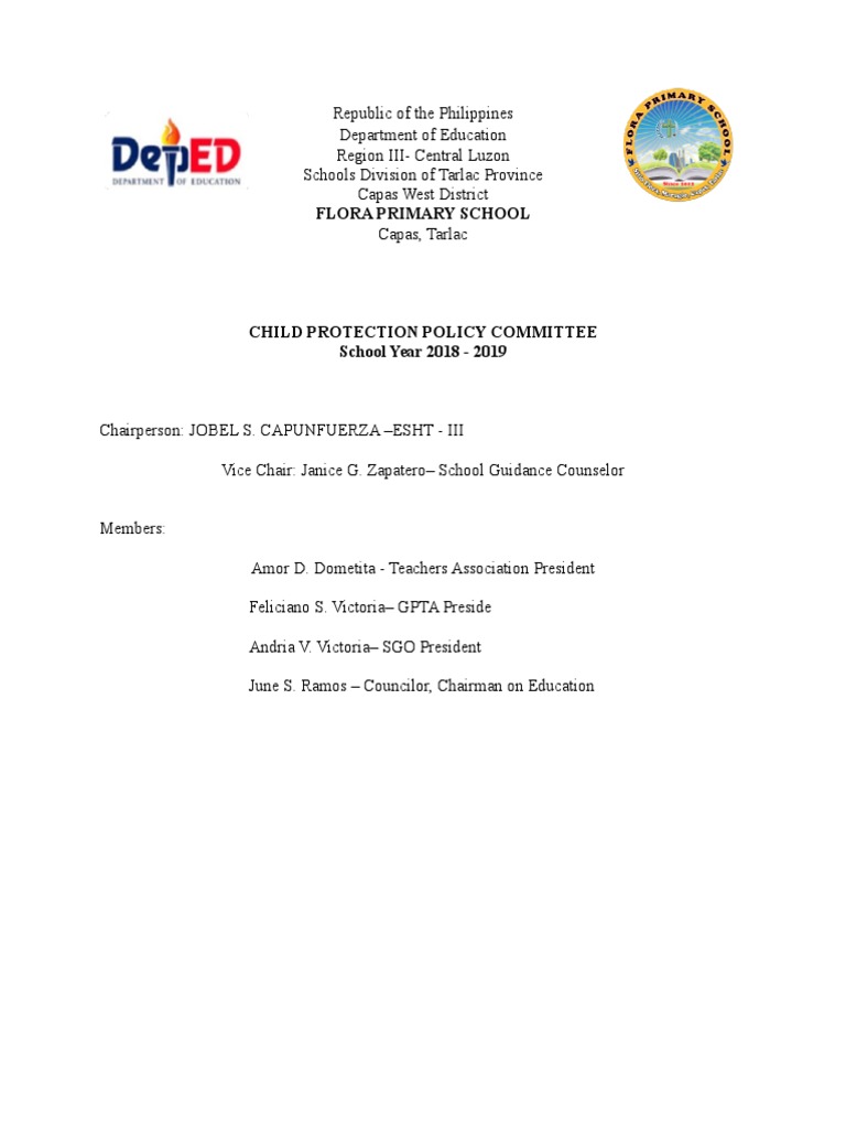 Child Protection Final | PDF | Wellness