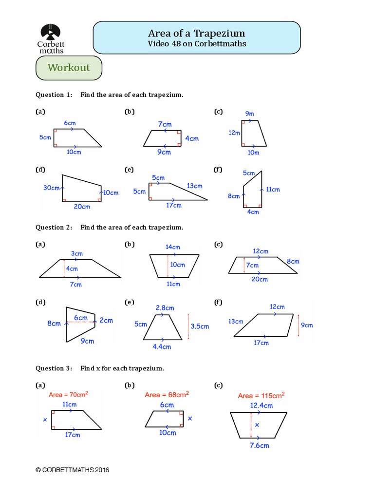 Area of a Trapezium Pdf2