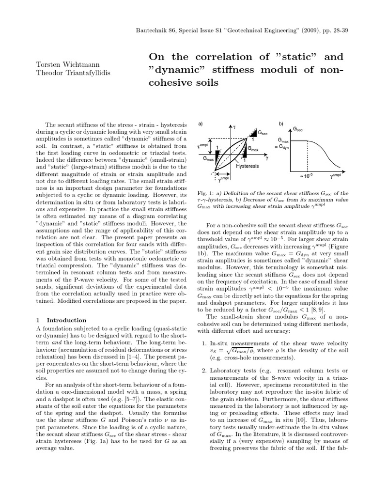 2009 Wichtmann | PDF | Shear Stress | Stress (Mechanics)