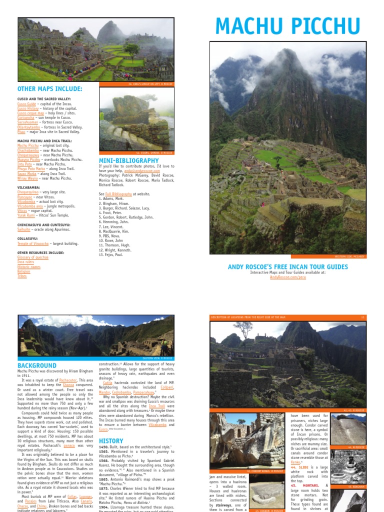 MachuPicchu Print | PDF | Machu Picchu | Inca Empire