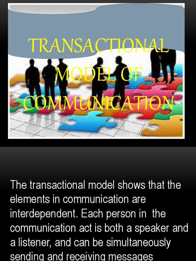 Transactional Model of Communication | PDF