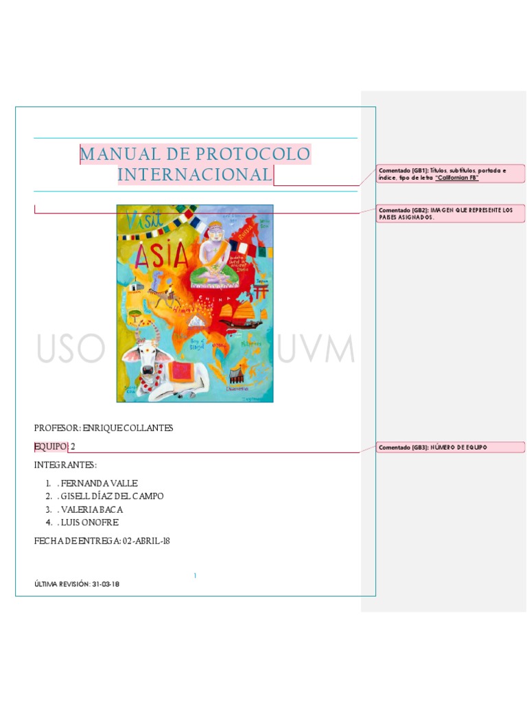 Manual de Protocolo | PDF | Lenguaje Koreano | Japón