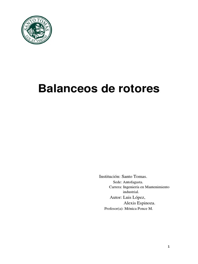 Tipos de Desbalanceo en Rotores | PDF | Vector Euclidiano | Rotación