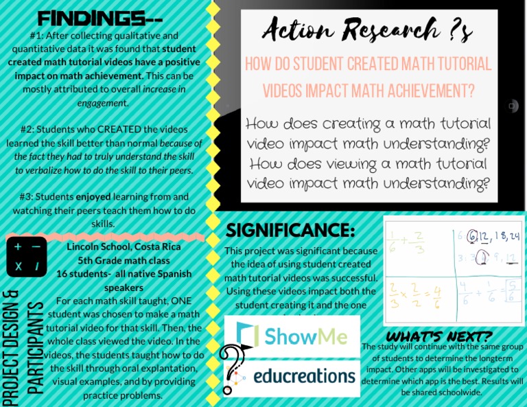 Actionresearchposter | PDF | Teaching Mathematics | Cognitive Science