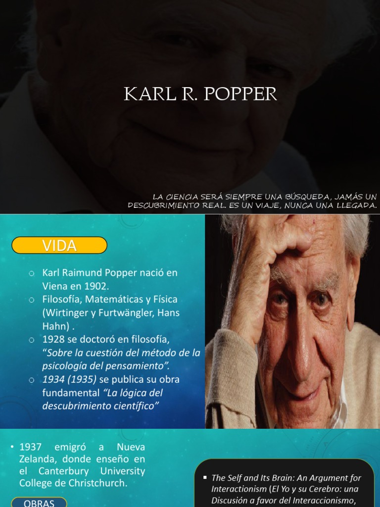 Karl R. Popper | PDF | Karl Popper | Teoría