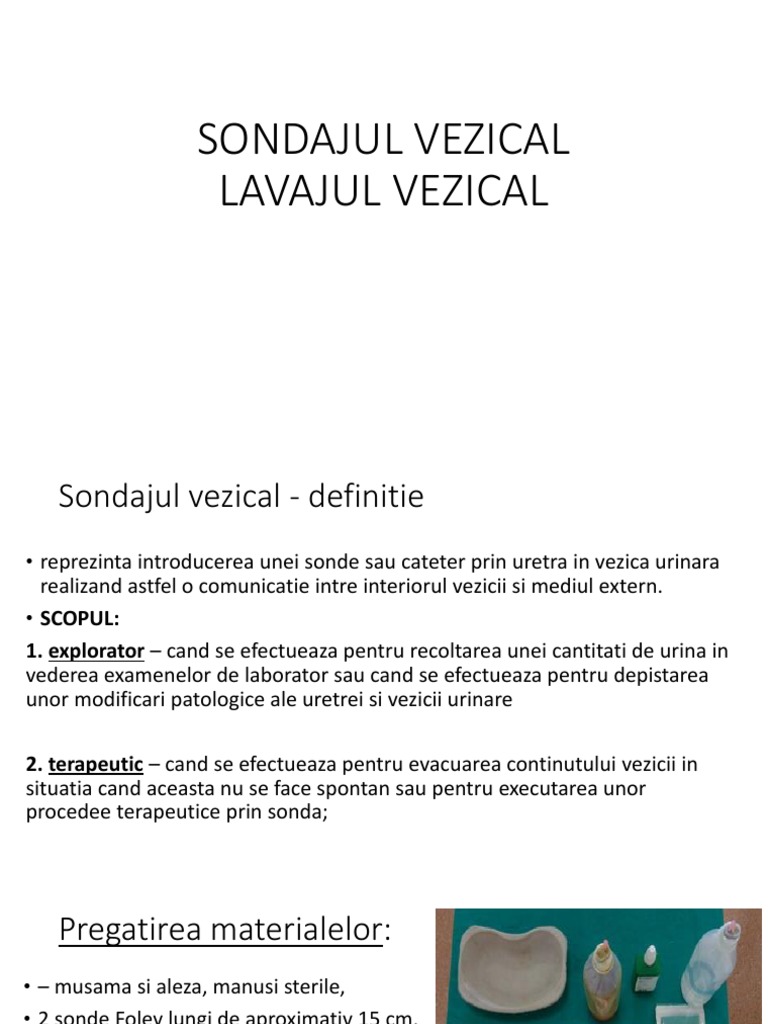 SONDAJUL VEZICAL