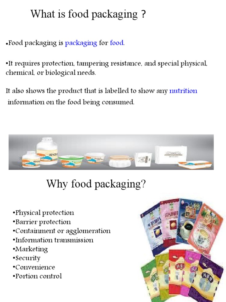 Food Packaging PPT 1 | PDF | Packaging And Labeling | Foods