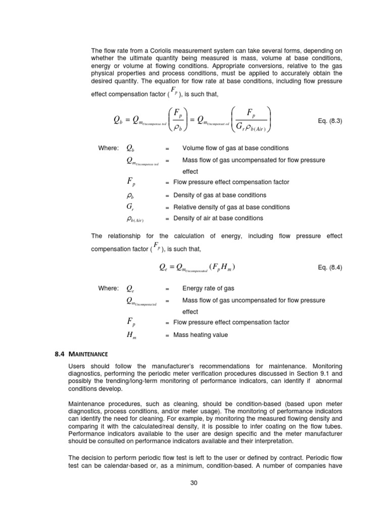 AGA 11 Flow Computer Calculations | PDF | Gases | Calibration