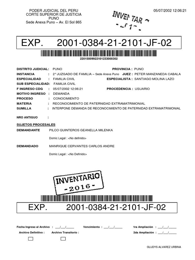 Portada Expediente Conocimiento | PDF