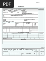 Formato de Pedimento de Exportación | PDF | aduana | Economias