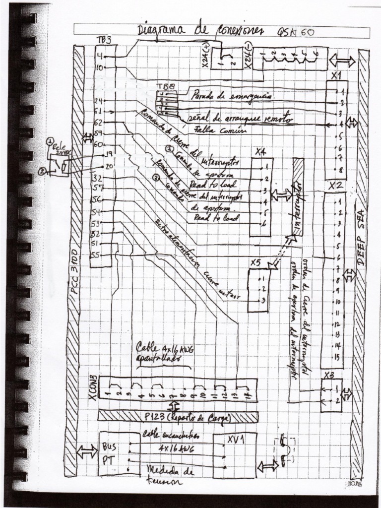 Diagrama de Conexiones QSK60 | PDF