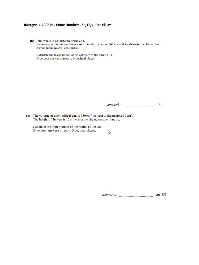 Maths Questions | PDF