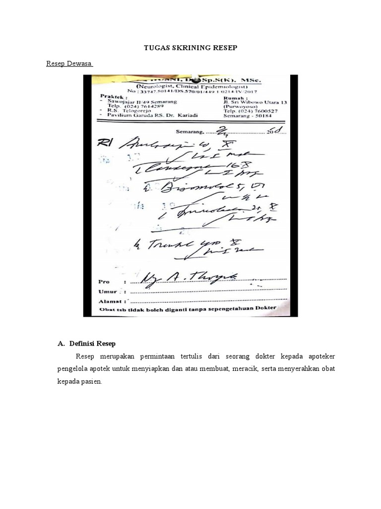 Skrining Resep | PDF
