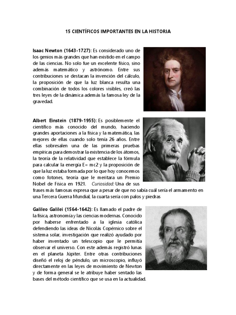 Científicos De La Física Y Sus Inventos Las 9 Aportaciones De