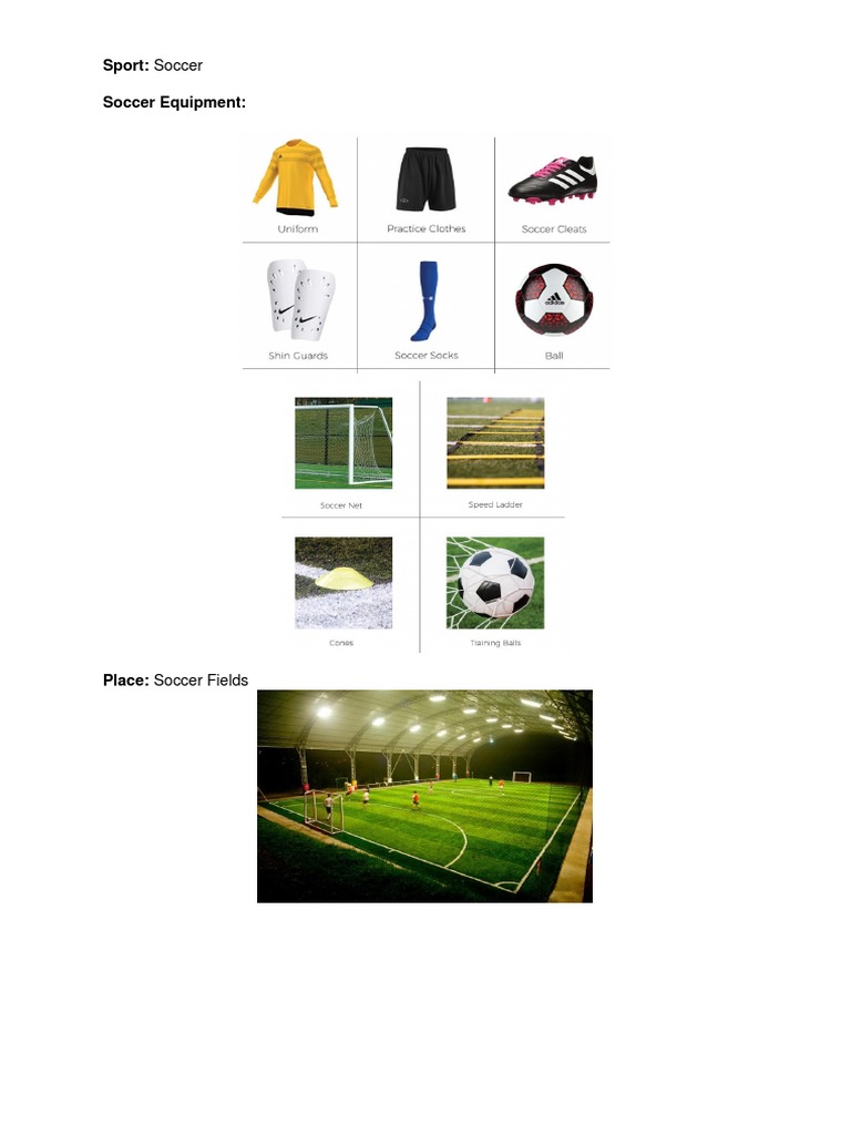 Sport: Soccer Soccer Equipment | PDF | Sports