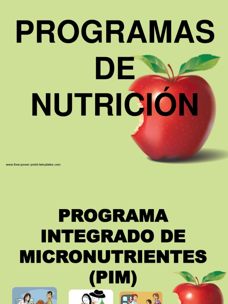 Programas Nutricionales | PDF | Nutrición | Dieta y nutrición