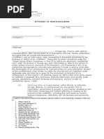 Oath of Secrecy Form | PDF | Common Law | Government