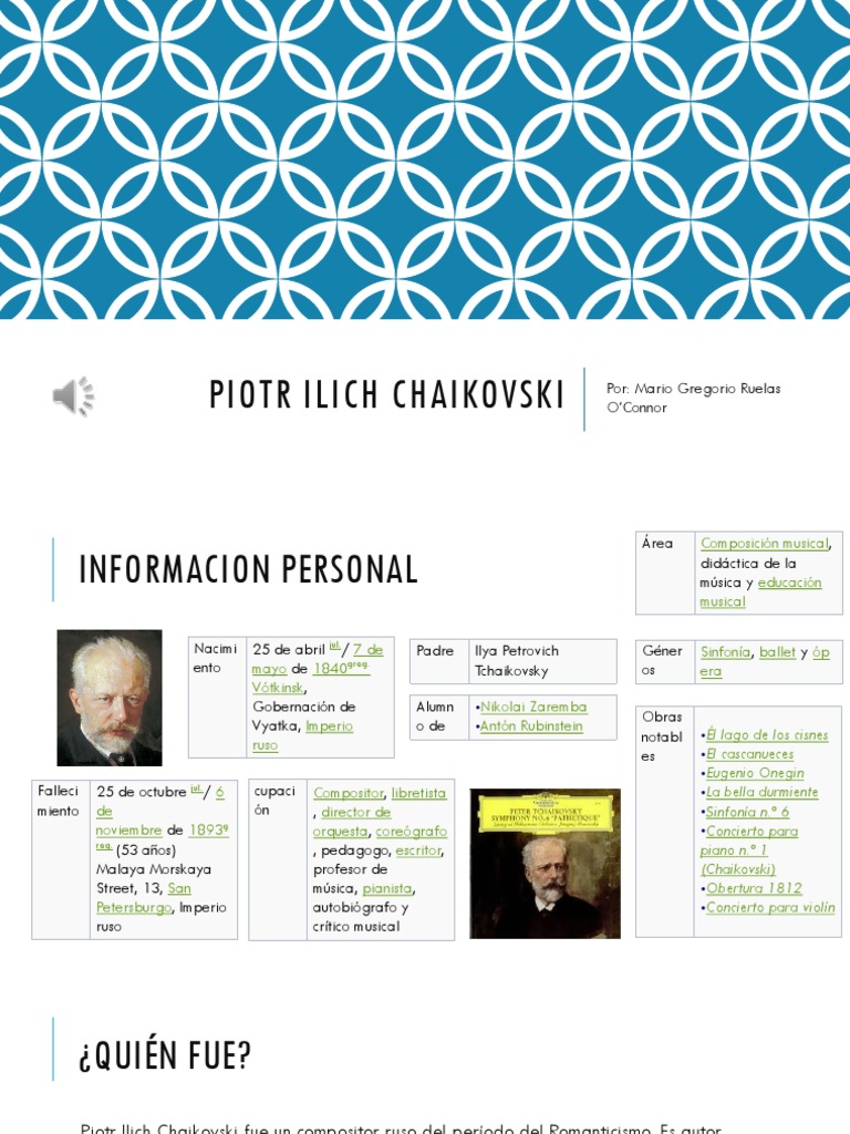 Piotr Ilich Chaikovski | PDF | Pyotr Ilyich Tchaikovsky | Las artes ...
