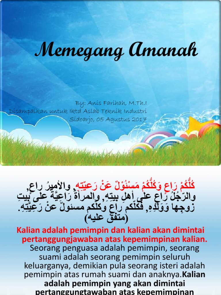 Godaan Pemegang Amanah | PDF