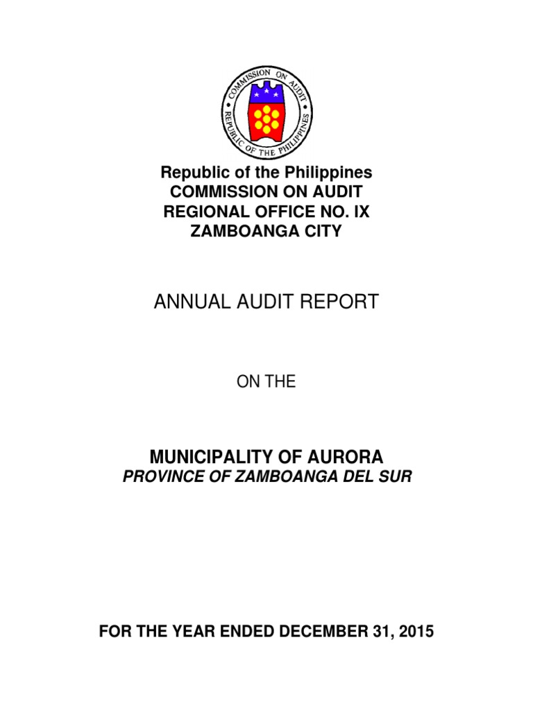 Annual Audit Report: Republic of The Philippines Commission On Audit ...