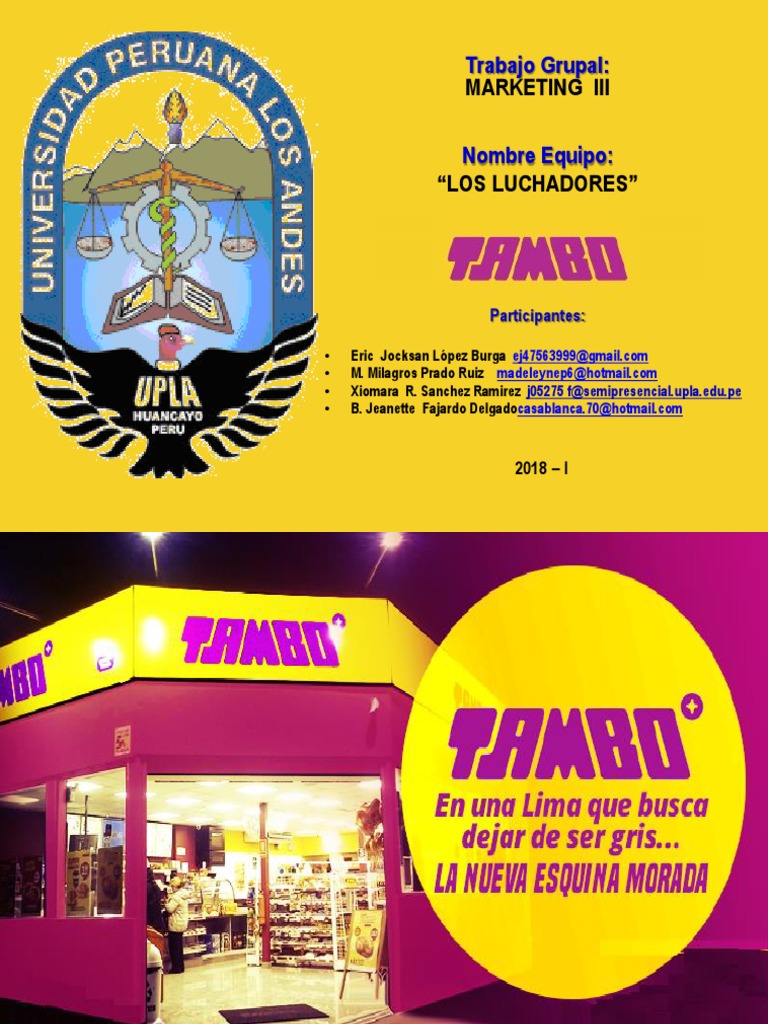 Tambo: Cadena de Tiendas de Conveniencia en Perú | PDF | Tienda de ...