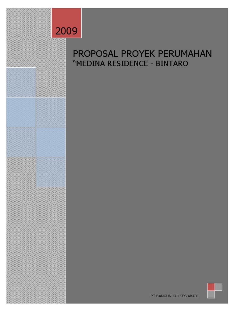 Proposal Proyek Perumahan Medina Residence | PDF