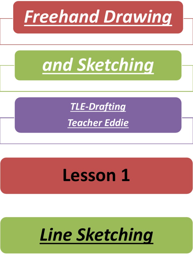 Freehand Drawing and Sketching: TLE-Drafting Teacher Eddie | PDF