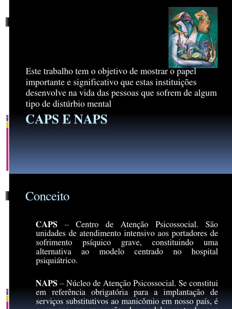Caps e Naps 3º | PDF | Hospital psiquiátrico | Saúde Mental