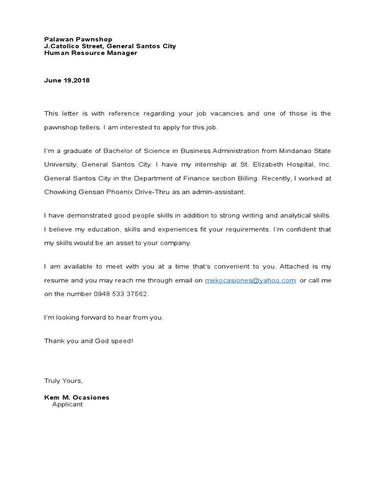 App Letter Palawan | PDF