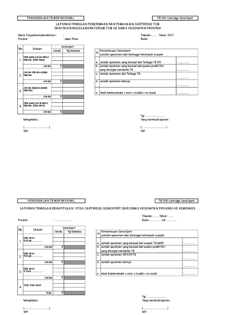 CONTOH Permintaan Katrid TCM | PDF