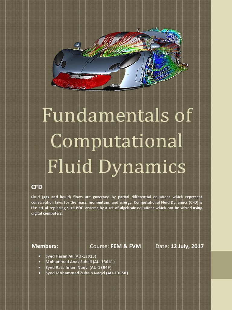 Computational Fluid Dynamics Computational Fluid Dynamics Fluid Dynamics 