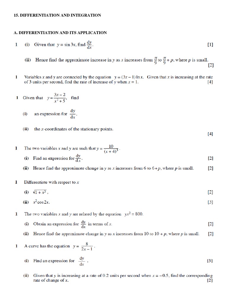 15 Differentiation and Integration 1 | PDF | Derivative | Operator Theory