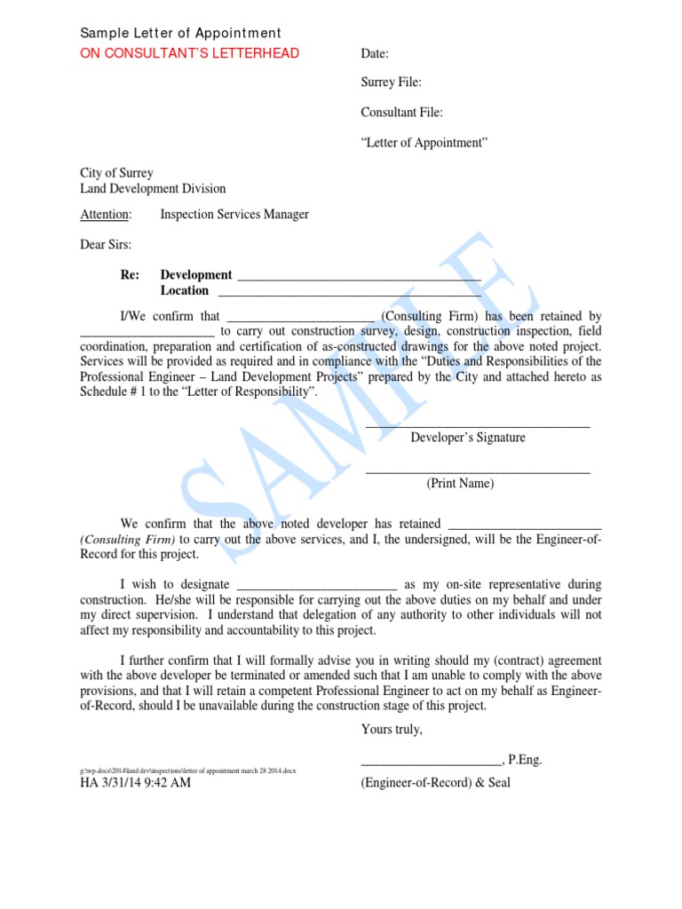 Subcontractor Appointment Letter Template PDF | PDF | Specification (Technical Standard) | Road