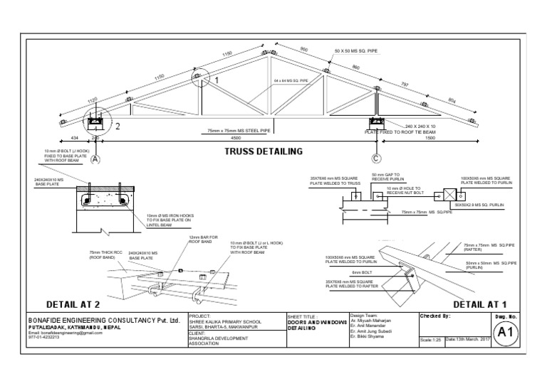 Truss Detail | PDF | Building | Metalworking