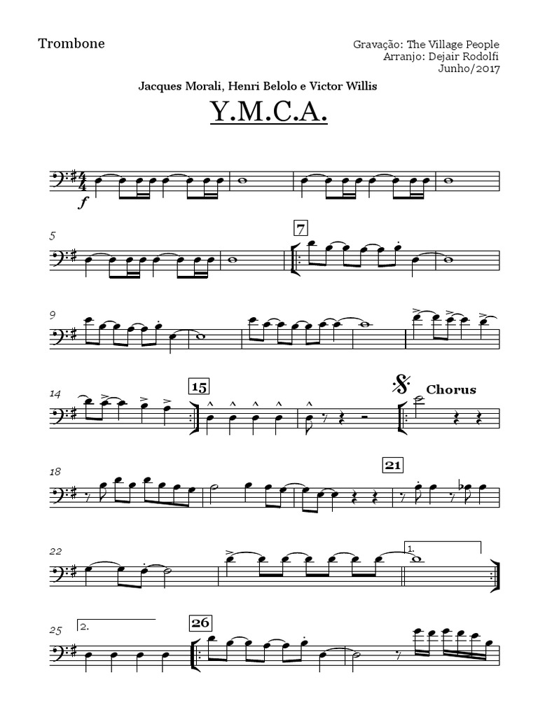 Ymca Trombone | PDF