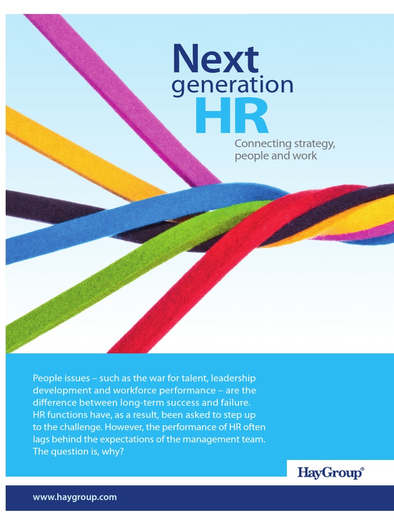 Hay Group Next Generation HR Research Report PDF | PDF | Talent ...