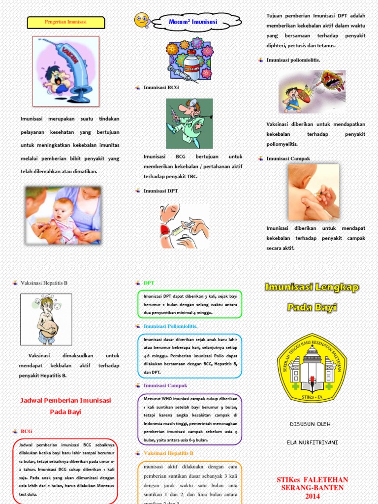 Leaflet Imunisasi | PDF