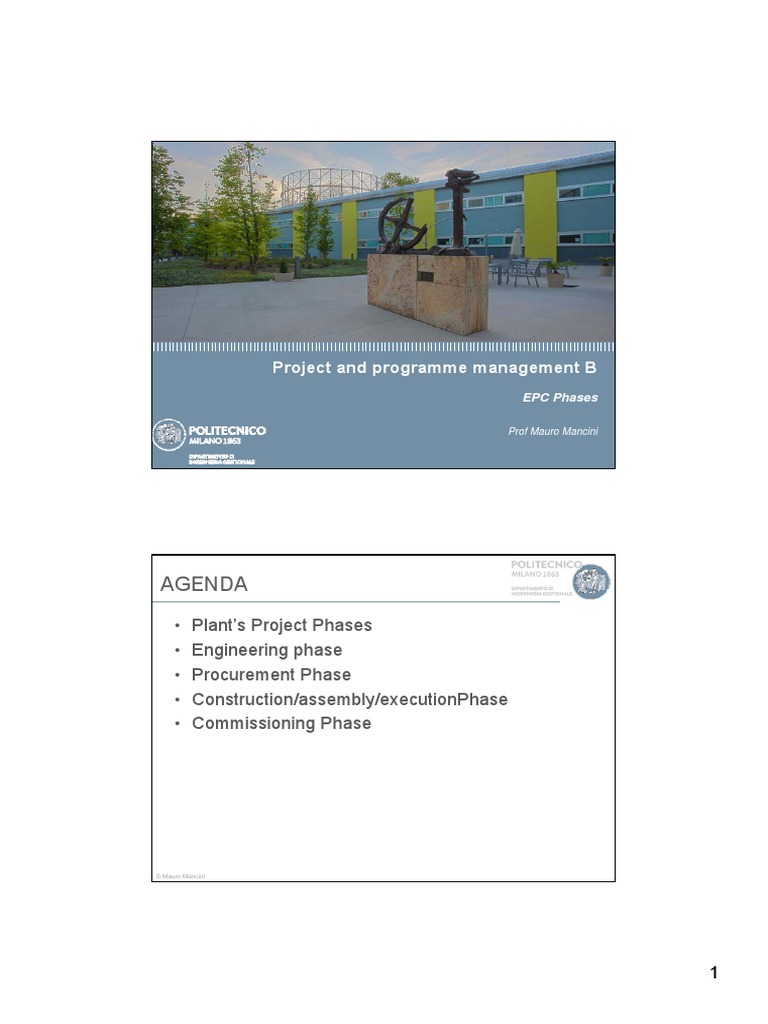 09 PPMB - Epc Phases | PDF | Procurement | Engineering