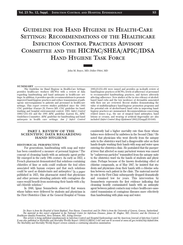 G H H H - C S: R H I C P A C Hicpac/Shea/Apic/Idsa H H T F | Download ...