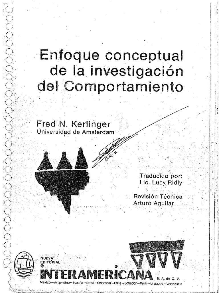 KERLINGER-Enfoque Conceptual de La Investigación | PDF