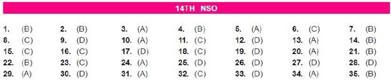 Class 2 - NSO 2011 Answer Key | PDF