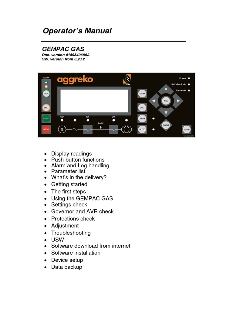 GEMPAC GAS, Operators Manual, 4189340680, Rev. A, UK | Download Free ...