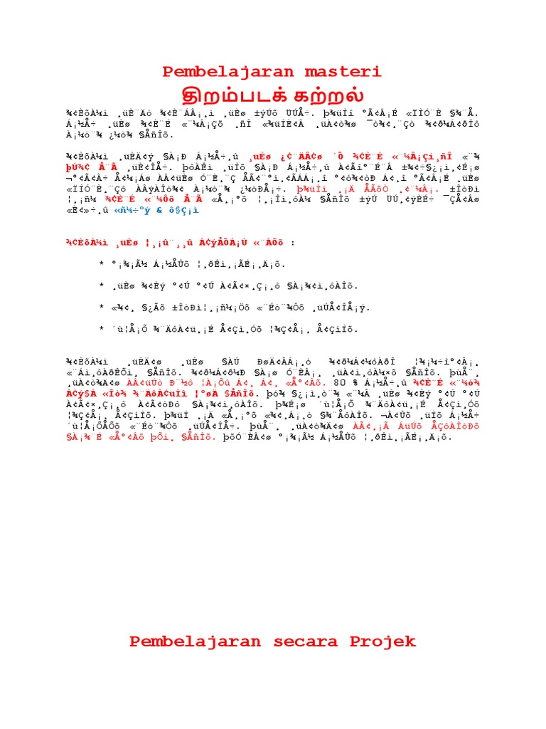 Pembelajaran Masteri Topik 3 BTMB 3063 | PDF