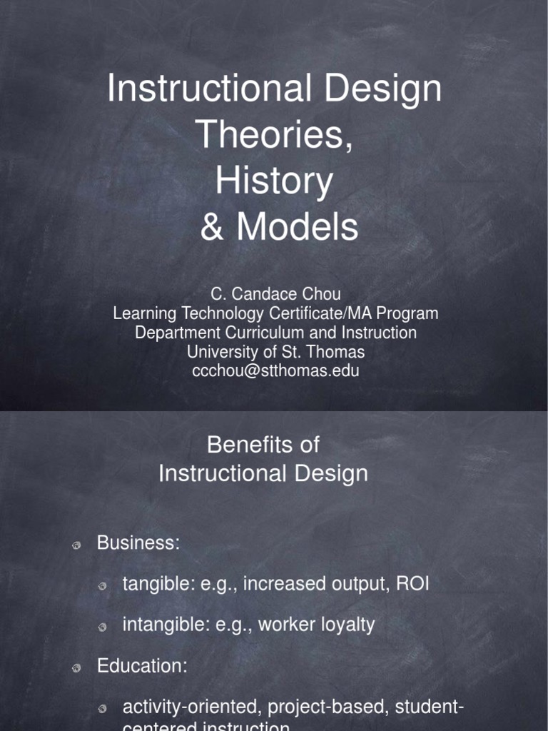 Instructional Design Theories, History & Models | PDF | Instructional ...