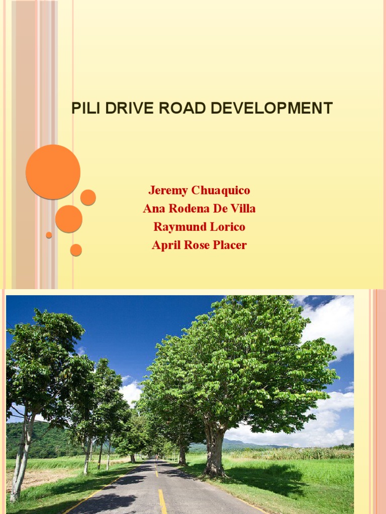 Pili Drive Road Development | PDF | Road | Teaching Mathematics