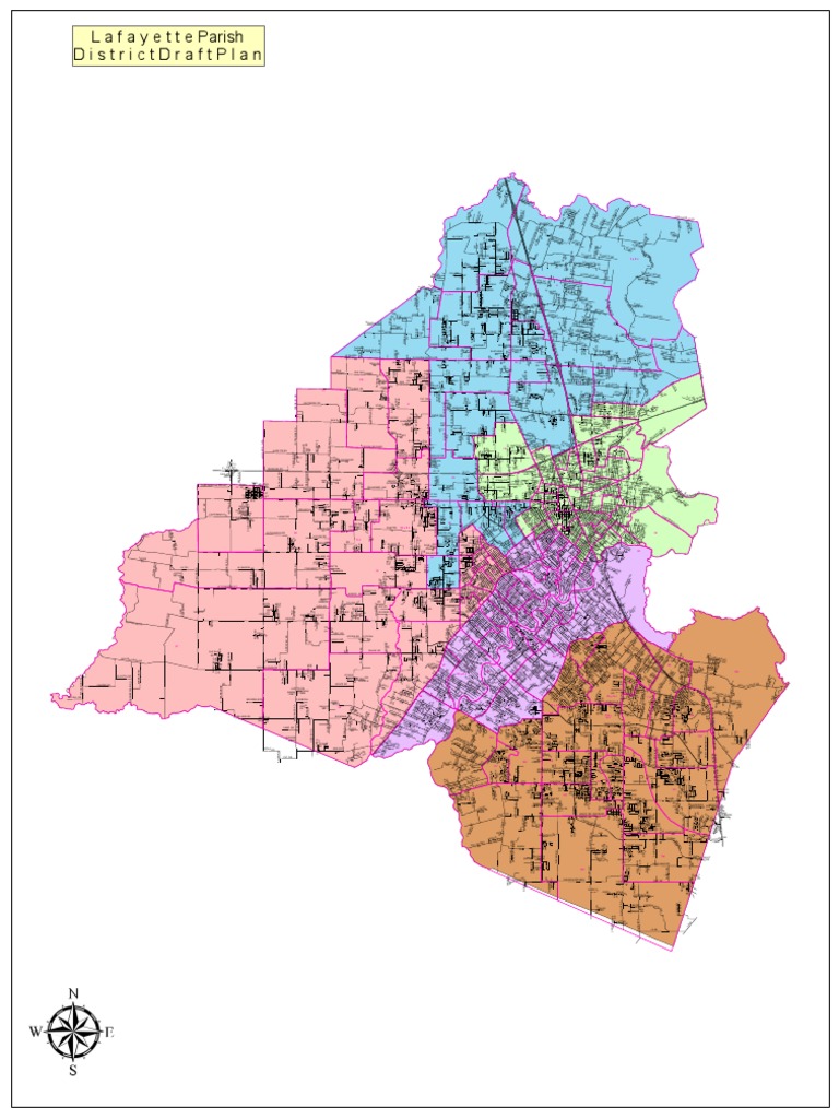 Parish Council districts map