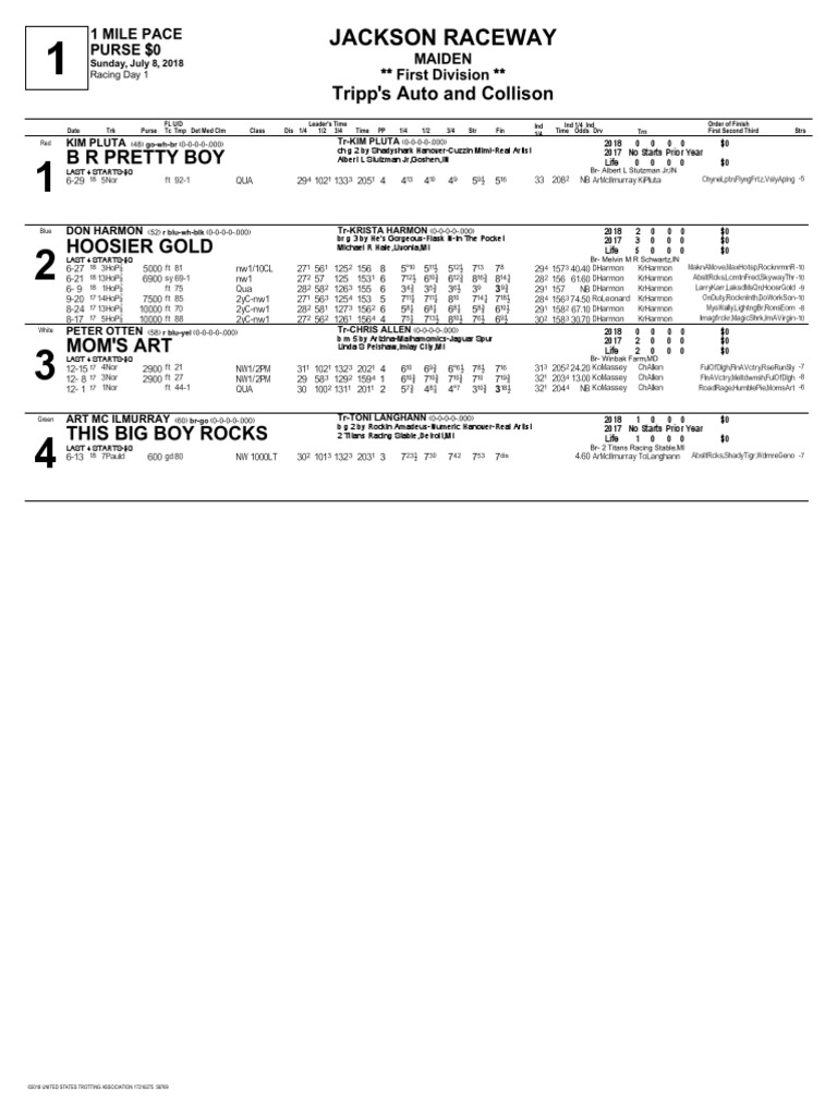 Jackson Raceway: Tripp's Auto and Collison B R Pretty Boy | PDF | Leisure