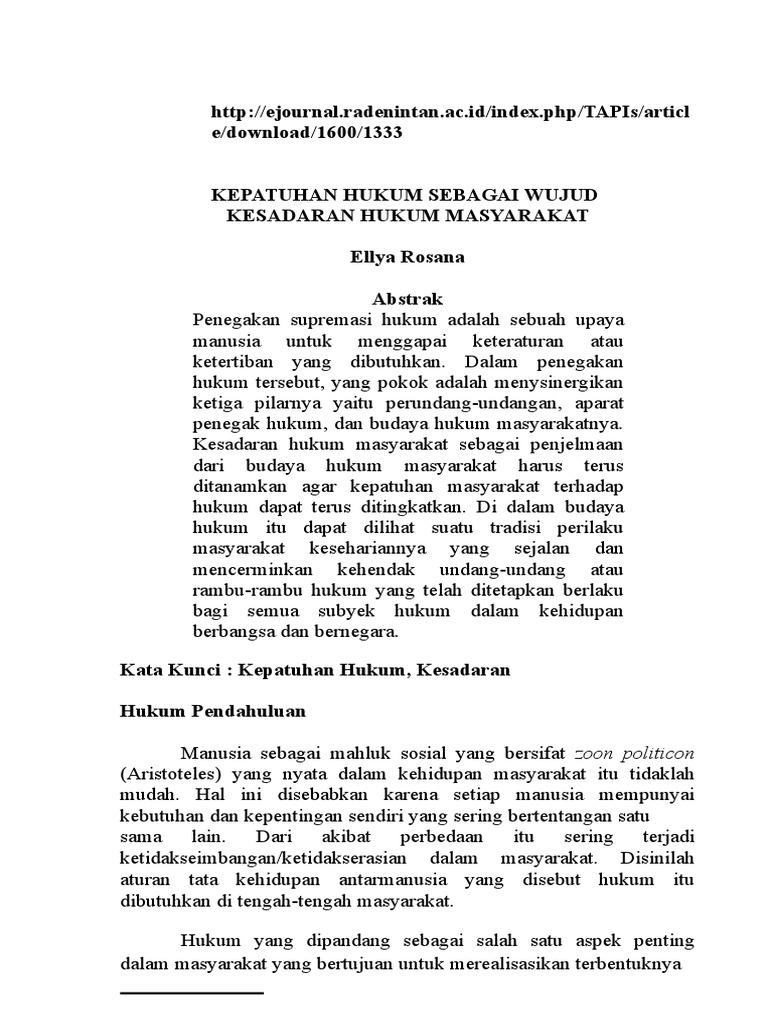 Kepatuhan Hukum | PDF