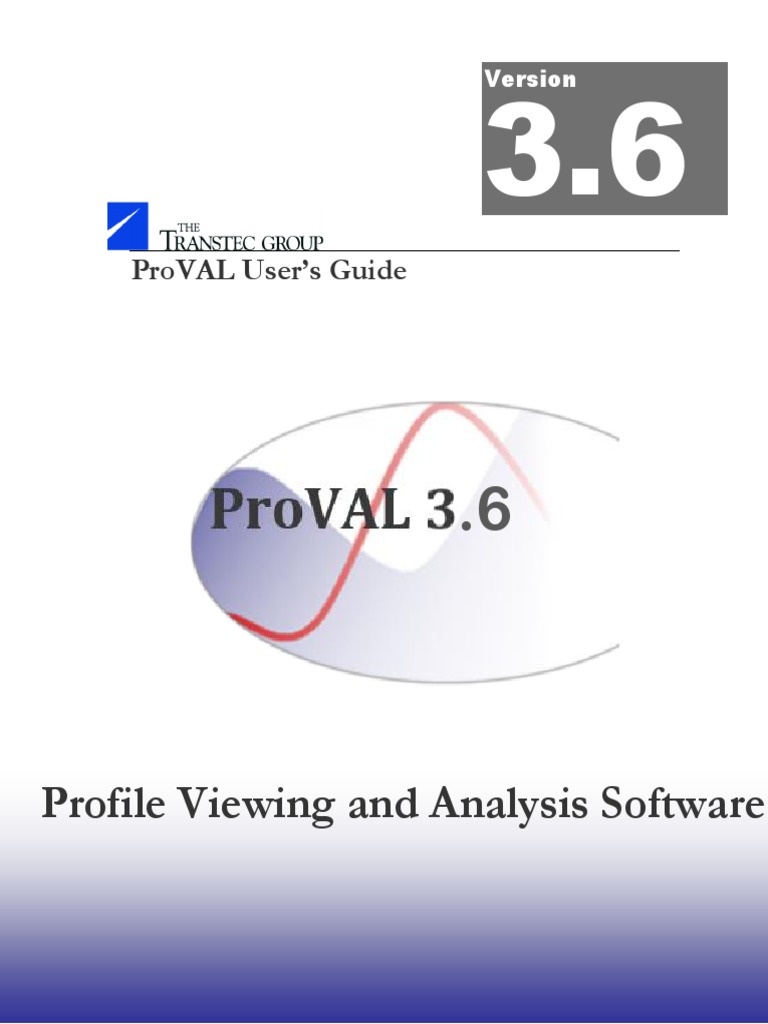ProVAL 3.60 Users Guide | PDF | Screenshot | Microsoft Excel